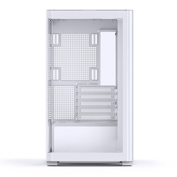 Vỏ Case JONSBO D300 White ( MATX, Màu Trắng, Kính Cong, Không FAN)