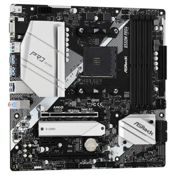 MAINBOARD ASROCK B550M PRO 4 (AMD B550, Socket AM4, m-ATX, 4 khe RAM DDR4)