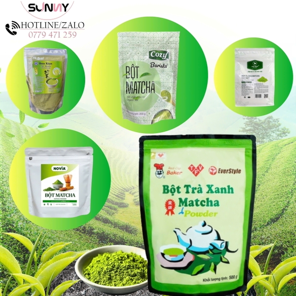 BỘT MATCHA ĐÀI LOAN 500G - EVERSTYLE Nguyên Liệu Pha Chế & Làm Bánh Sunny