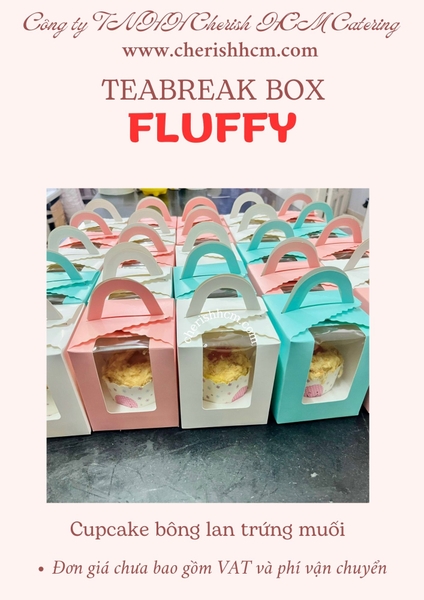Teabreak box- Fluffy 1 bánh cupcake bông lan trứng muối