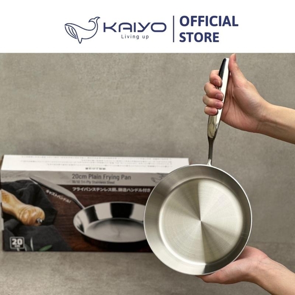 Chảo đúc inox 3 lớp đáy liền Tri-Ply Kaiyo size 20cm | CÔNG TY TNHH ...