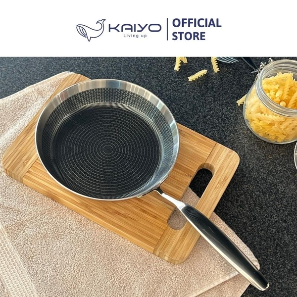 Chảo inox chống dính hoa văn nổi Tri-Ply Kaiyo, size 20cm | CÔNG TY ...