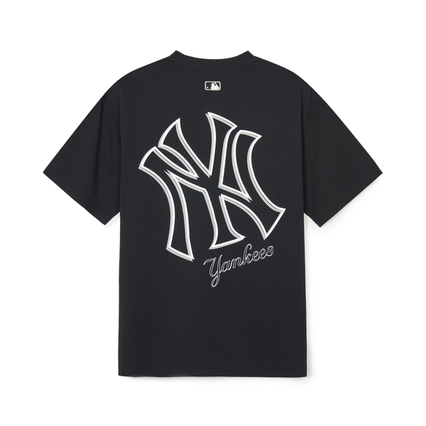 Áo Thun MLB Basic Mega Logo NY Black 3ATSB0343-50BKS