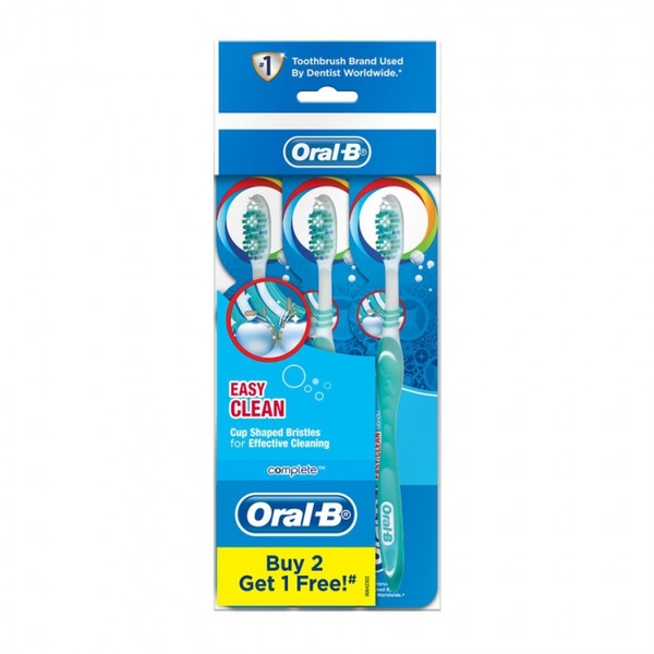 OralB Toothbrush Easy Clean Pack 3 | BLUETHUNDER JOINT STOCK COMPANY