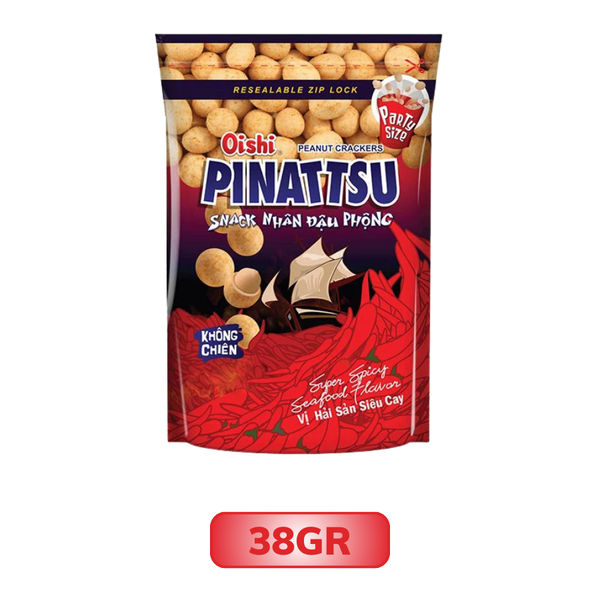Pinattsu Peanut Cracker Super Spicy Seafood 6G/ 38G/ 85G | BLUETHUNDER ...