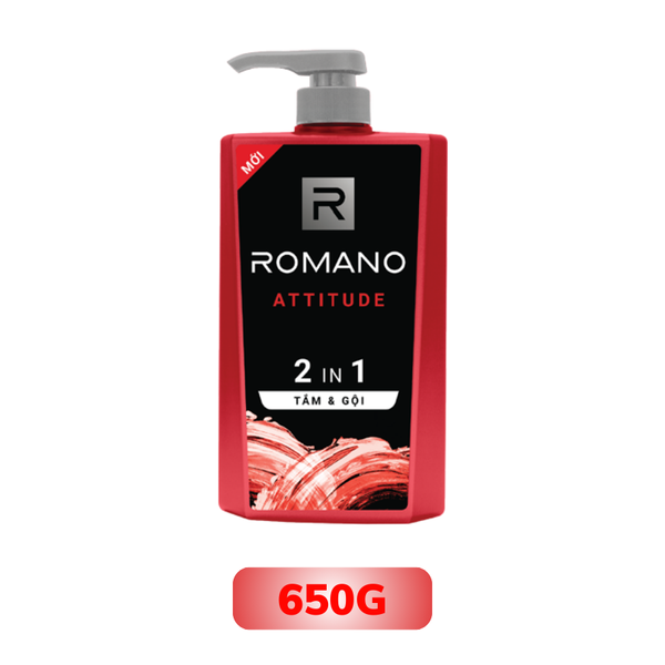 Romano Attitude 2IN1 Shampoo And Shower Gel 180G/ 650G/ 900G ...