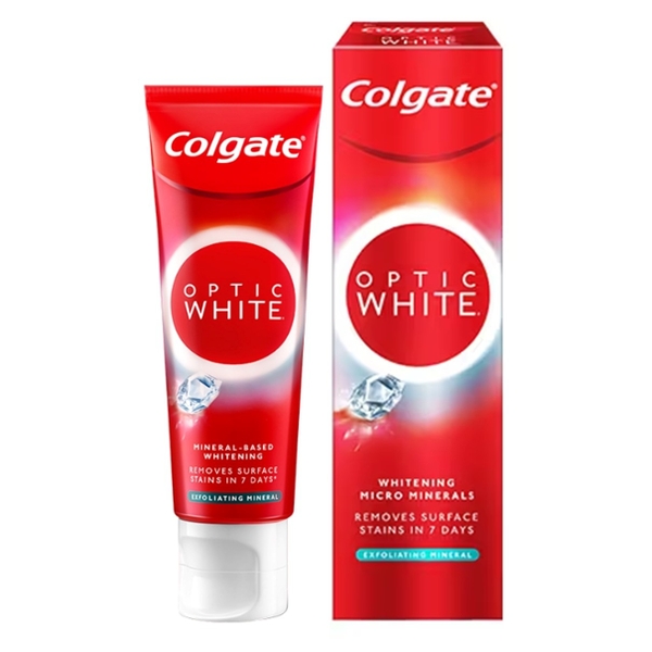 Colgate ToothPaste Optic White Exfoliating Mineral 100g | BLUETHUNDER ...