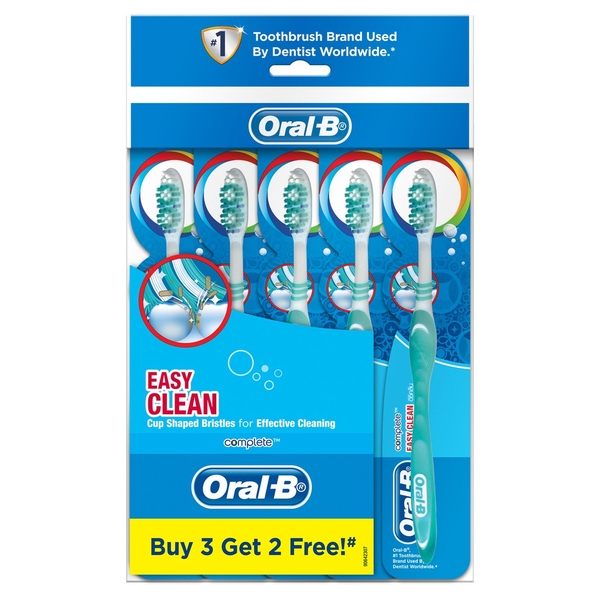 OralB Toothbrush Easy Clean Pack 5 | BLUETHUNDER JOINT STOCK COMPANY