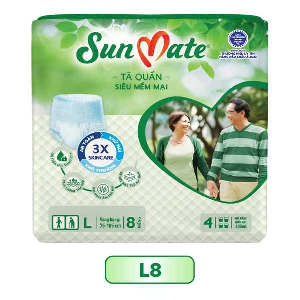 Sunmate Super Soft Diaper Pants M8 (60x90cm)/ L8 (75x105cm)/ XL7 ...