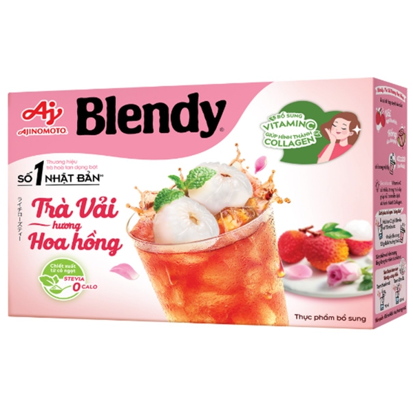 Blendy Lychee Rose Tea - 8 Packs x 11gr | BLUETHUNDER JOINT STOCK COMPANY