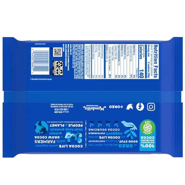 OREO Java Chip Creme Chocolate Sandwich Cookies Family Size 482g ...