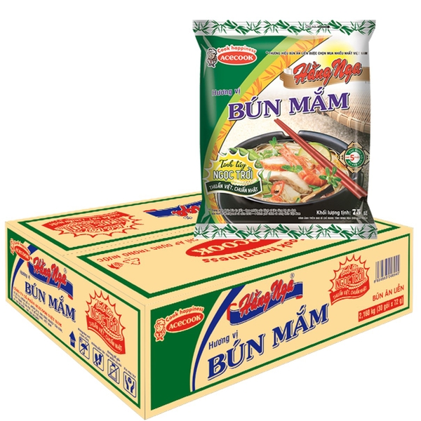 Acecook - Hang Nga Rice Vermicelli with Fermented Fish Flavour Pack ...