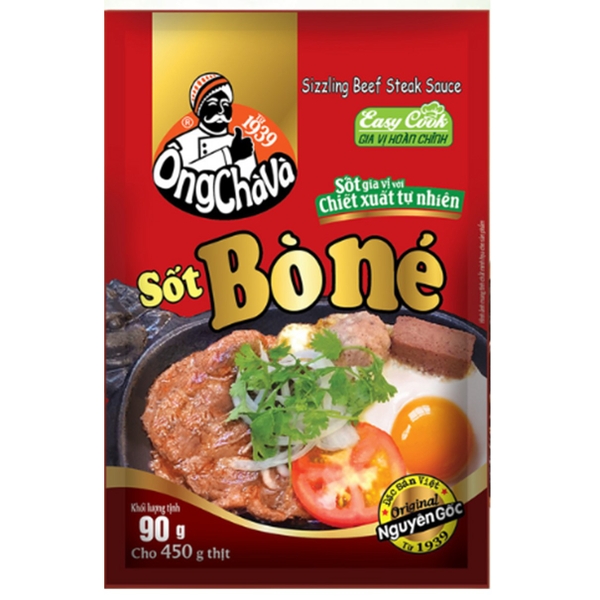 Ong Cha Va Easy Cook Sizzling Beef Steak Sauce Pack 90gr | BLUETHUNDER ...