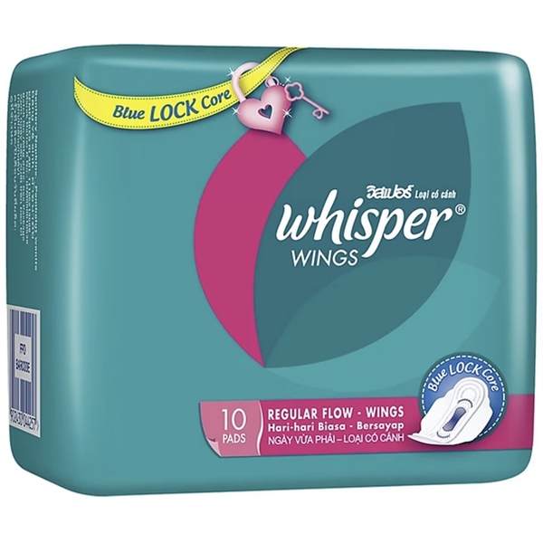 Whisper Regular Flow Wings 24cm - 10pads | BLUETHUNDER JOINT STOCK COMPANY