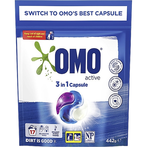 Omo Matic Laundry Detergent 3IN1 Active With British Technology 17 ...