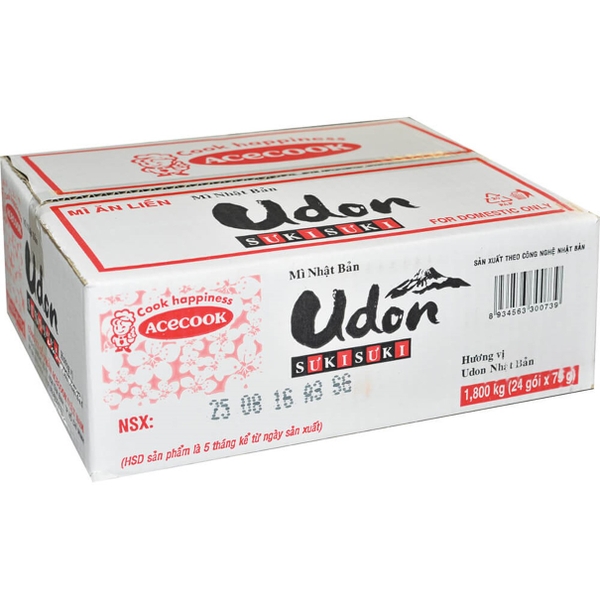 Acecook - Udon Instant Noodles Janpanese Udon Flavour Pack 75gr ...