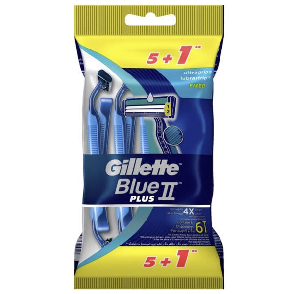 Gillette Blue II Plus 5+1 Pack Razor | BLUETHUNDER JOINT STOCK COMPANY