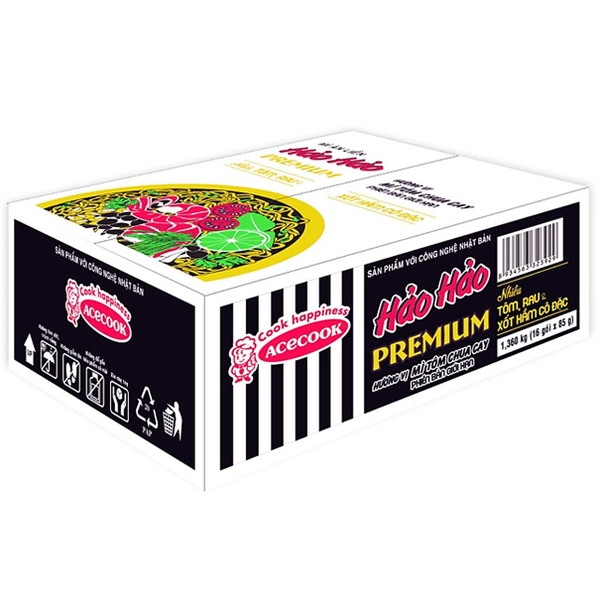 Acecook - Hao Hao Primeum Instant Noodles Shrimp Spicy Sour Flavour ...
