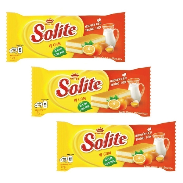 Solite Orange Layered Sponge Cake Box 238g | BLUETHUNDER JOINT STOCK ...