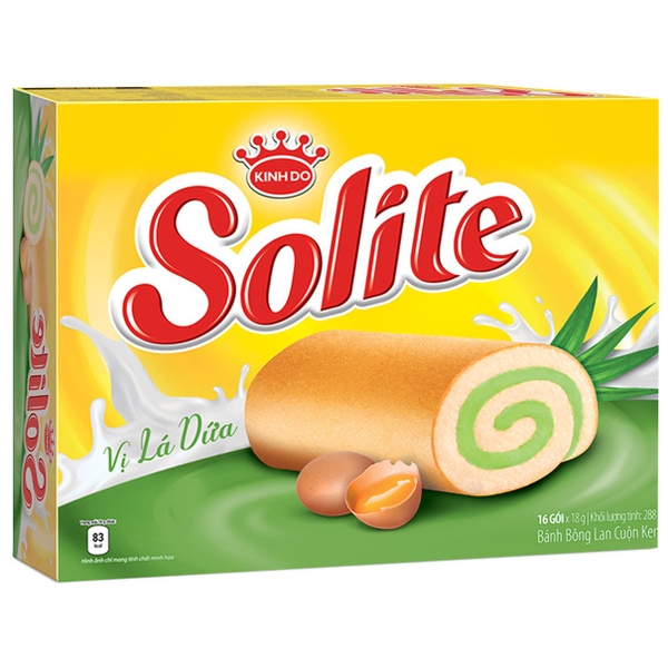 Solite Pineapple Leaf Flavored Rolled Sponge Cake Box 288g ...