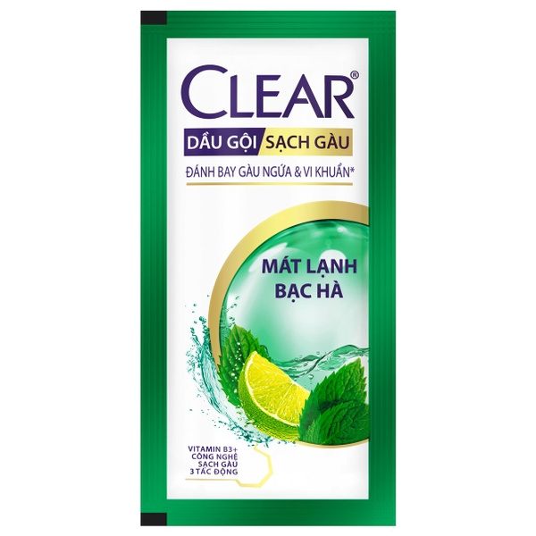 Clear Cool Mint Shampoo Sachet 6g | BLUETHUNDER JOINT STOCK COMPANY