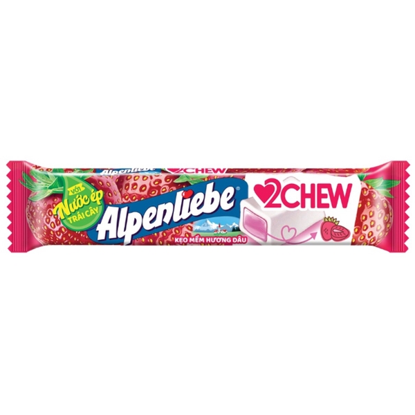 Alpenliebe 2 Chew Strawberry 73.5g (24.5g x 3 Pieces) | BLUETHUNDER ...