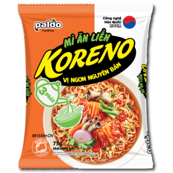 Koreno Instant Noodles - Kimchi Flavor 75g | BLUETHUNDER JOINT STOCK ...