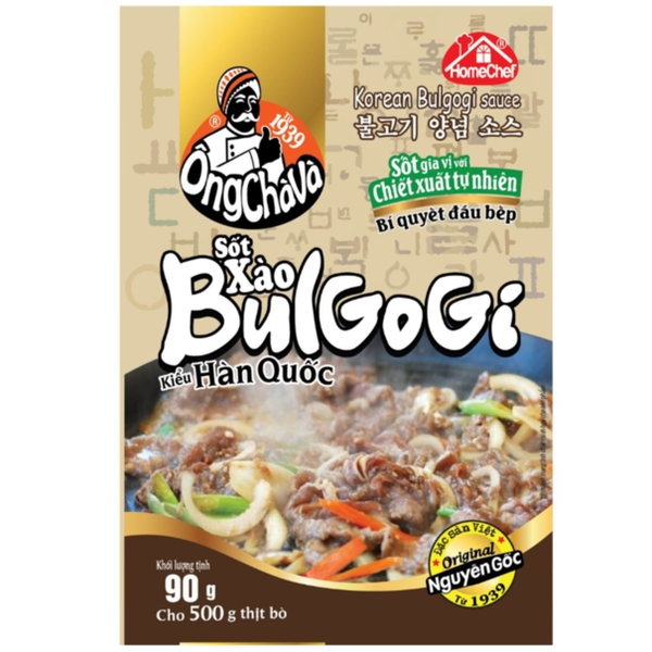 Ong Cha Va Korean Bulgogi Sauce Pack 90gr | BLUETHUNDER JOINT STOCK COMPANY
