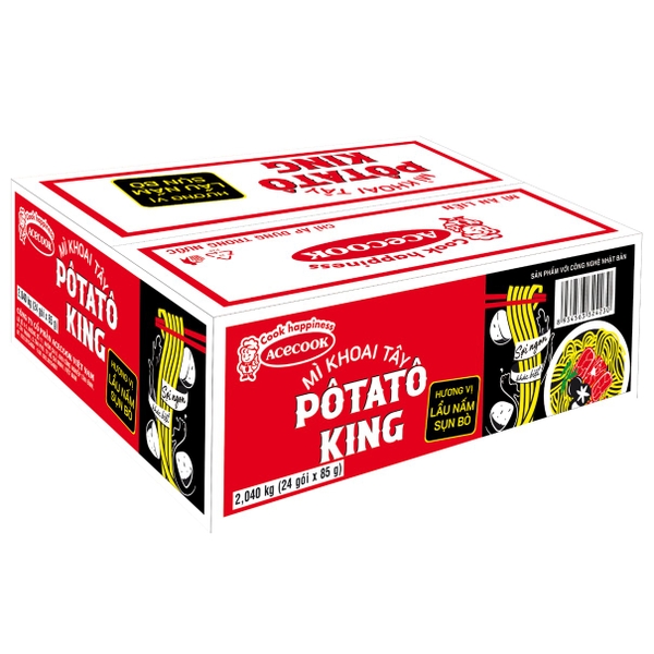 Acecook - Potato King Instant Noodles Mushroom Hotpot with Bovine ...