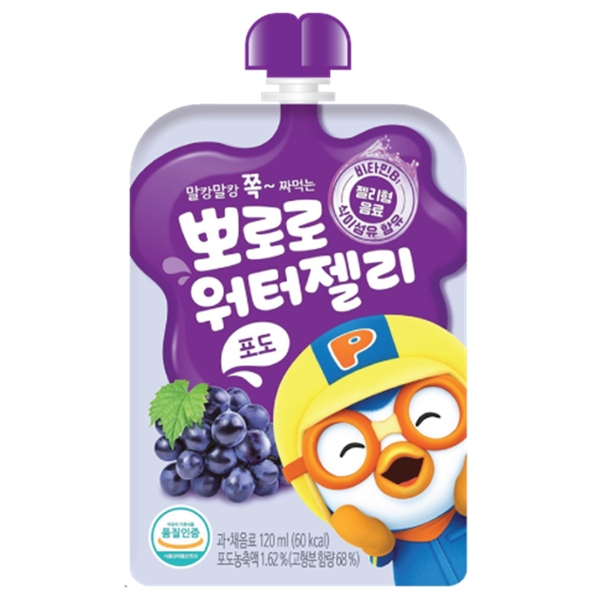 Pororo Grape Jelly Drink 120ml | BLUETHUNDER JOINT STOCK COMPANY
