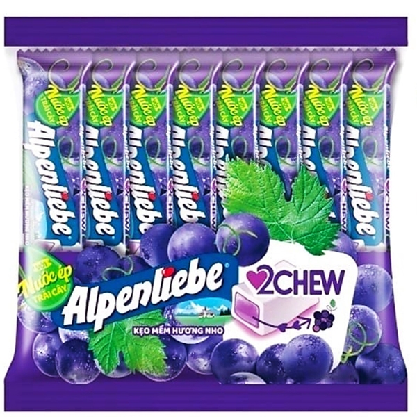 Alpenliebe 2 Chew Grapes 392g (24.5g x 16 Pieces) | BLUETHUNDER JOINT ...