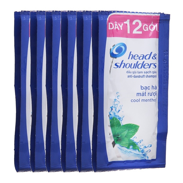 Head&Shoulders Cool Menthol Shampoo 5.7ML (10+2) Sachet | BLUETHUNDER ...