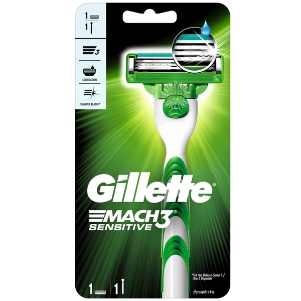 Gillette Mach 3 Sensitive Razor 1UP | BLUETHUNDER JOINT STOCK COMPANY