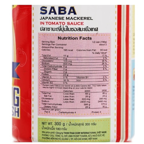 Three Lady Cooks SaBa Fish in Tomato Sauce Easy Open (290g x 24 can) EO ...