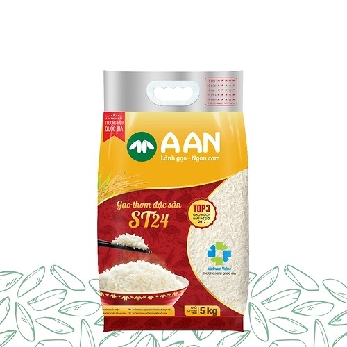 AAN ST24 Soc Trang Specialty Rice 5kg | BLUETHUNDER JOINT STOCK COMPANY