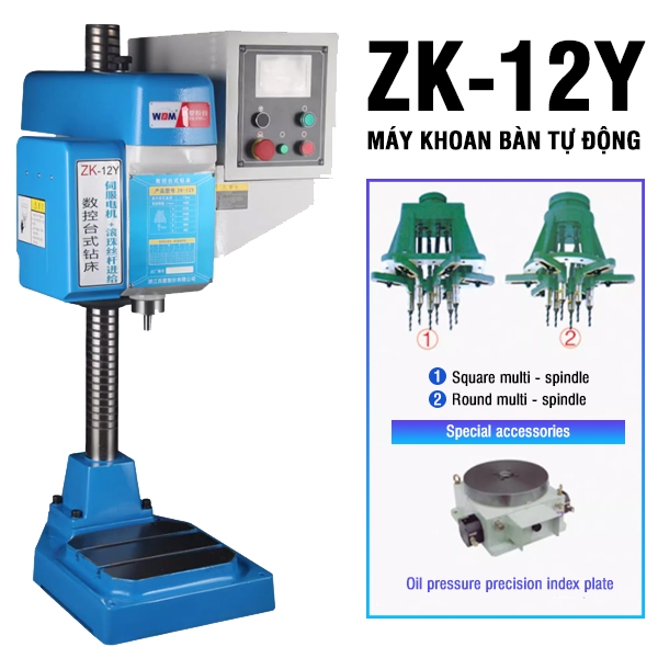 Máy khoan tự động ZK-12Y D12.7/H70/Z105/B16/750W/Màn hình hiển thị