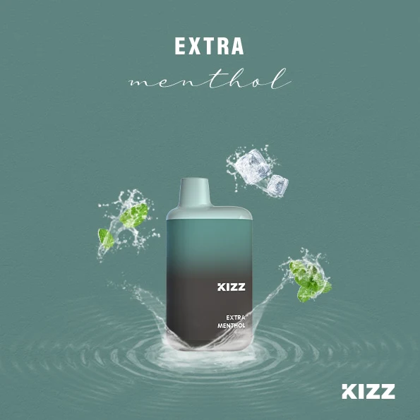 KIZZ Disposable 5000 puffs Extra Menthol (Bạc hà lạnh) | 12ml | Mesh ...