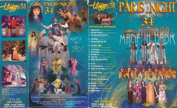 VHS Thúy Nga Video 51 - Paris By Night 34 - Made In Paris