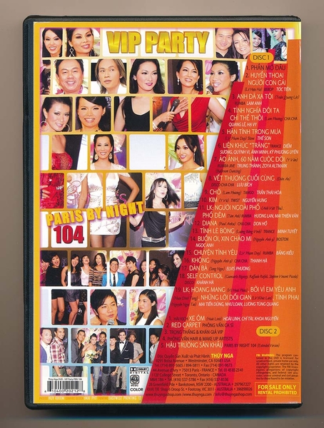 DVD Thúy Nga - VIP Party - PBN 104 (USED)