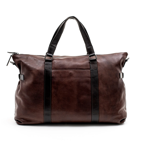 TÚI DU LỊCH DA THẬT MÀU NÂU SCOTT - GIANNI CONTI - SẢN XUẤT THỦ CÔNG TỪ ...