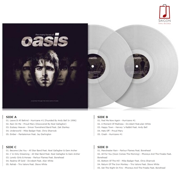 Many Faces Of Oasis (Coloured LP) Saigon Vinyl Records