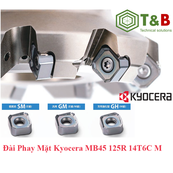 Đài Dao Phay Mặt Đầu Gắn Mảnh Hợp Kim Kyocera MB45 | CÔNG TY TNHH ...