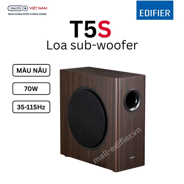 Loa Edifier T5S Chính Hãng - Tặng Tai Nghe Bluetooth
