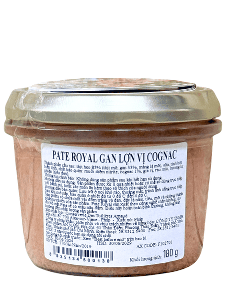 Pate Royal Gan Heo Vị Cognac 180G – Pate Pháp | Todayfoods