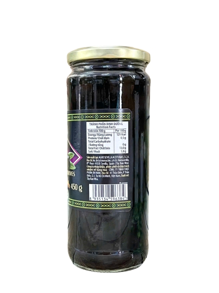 Oliu Đen Tách Hạt Latino Bella 450g | Nhập Khẩu Tây Ban Nha, Ăn Liền