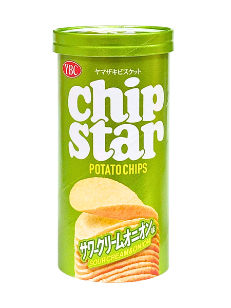 Snack Khoai Tây YBC Chip Star Vị Kem Chua Hành Tây Nhật Bản 45G