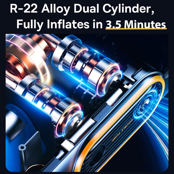 Máy Bơm Hơi Lốp Ô Tô Di Động Baseus Mega EnergyPump Series Dual ...