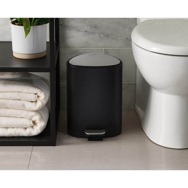 Thùng rác Joseph Joseph EasyStore Steel Pedal Bin 70595 5L màu đen nhám ...