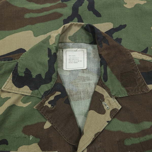 80s U.S. Army BDU Woodland Camo Jacket Size S