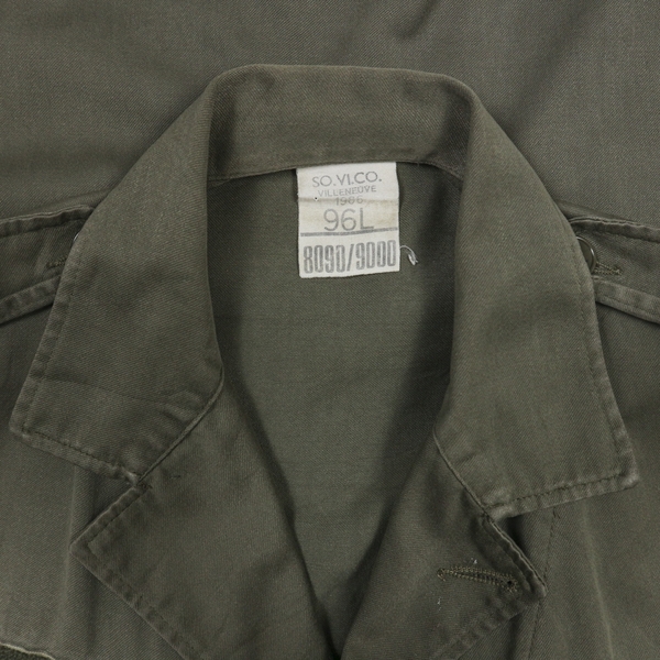 80s French Army Olive Field Jacket Size S